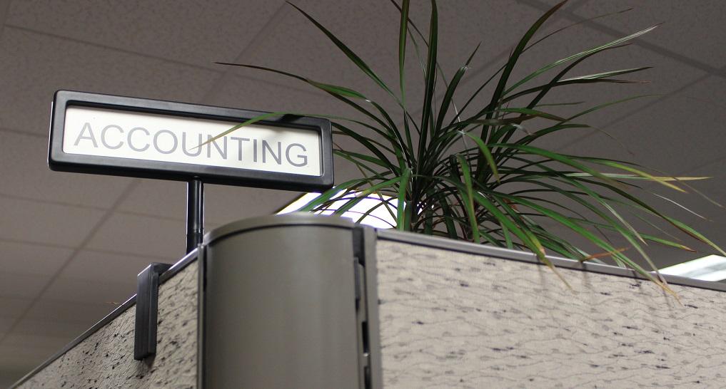 Accounting Department Sign
